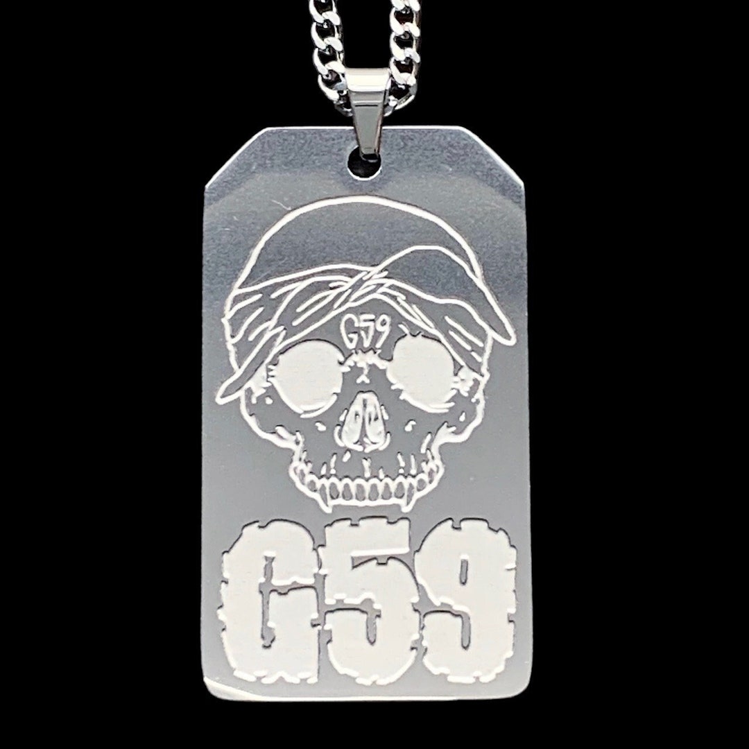 Suicideboys G59 Toe Tag Necklace! Reversible Stainless Steel Pendant ...