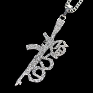 Suicideboys G59 Rifle Necklace! Iced Out Cubic Zirconia Pendant ...