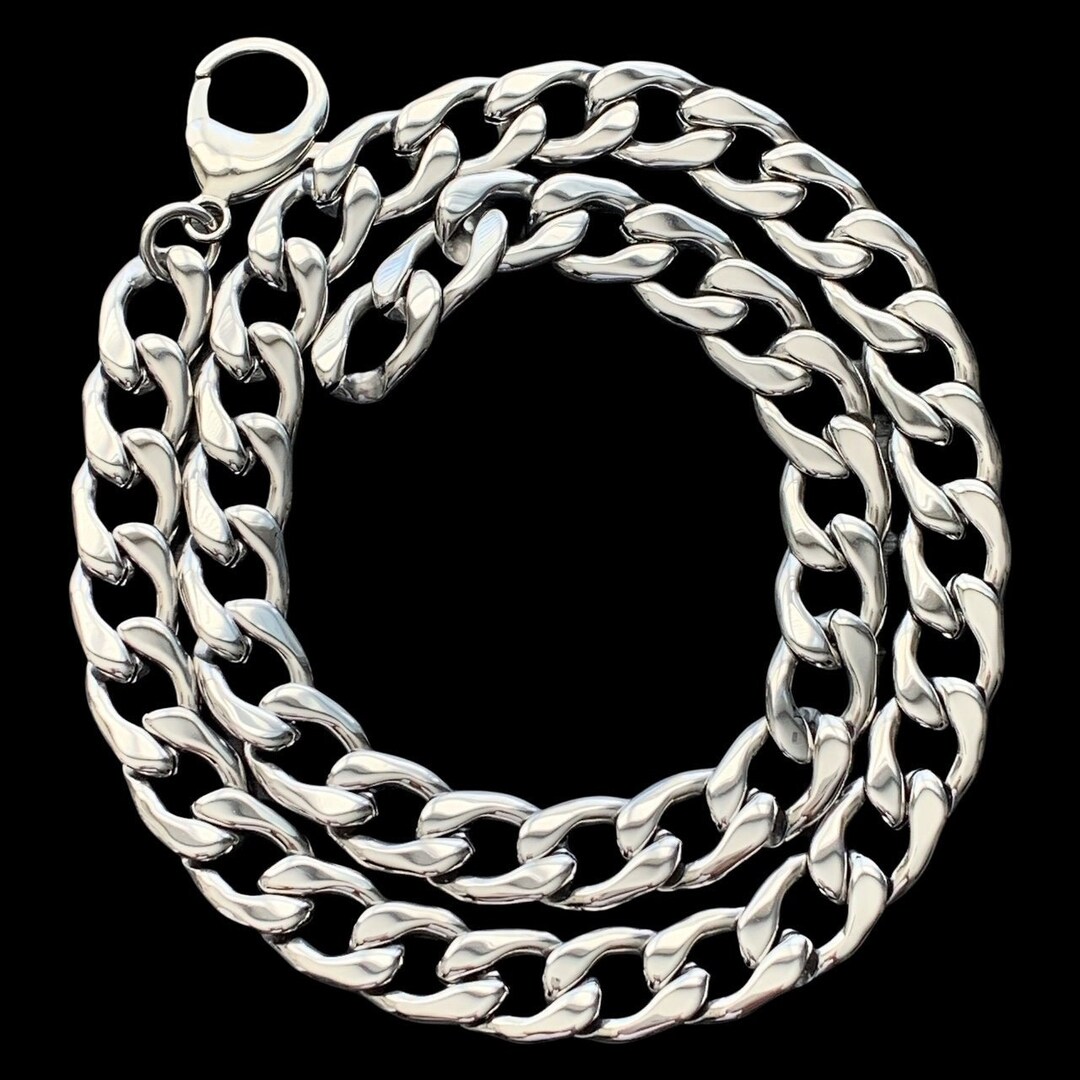 Xxxtentacion ANCHOR Chain 27 15mm Polished Stainless Steel Choker Chain ...