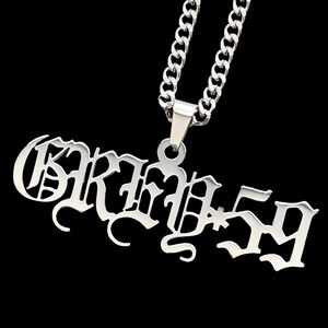 Suicideboys GREY59 Necklace! Polished Stainless Steel Pendant ...