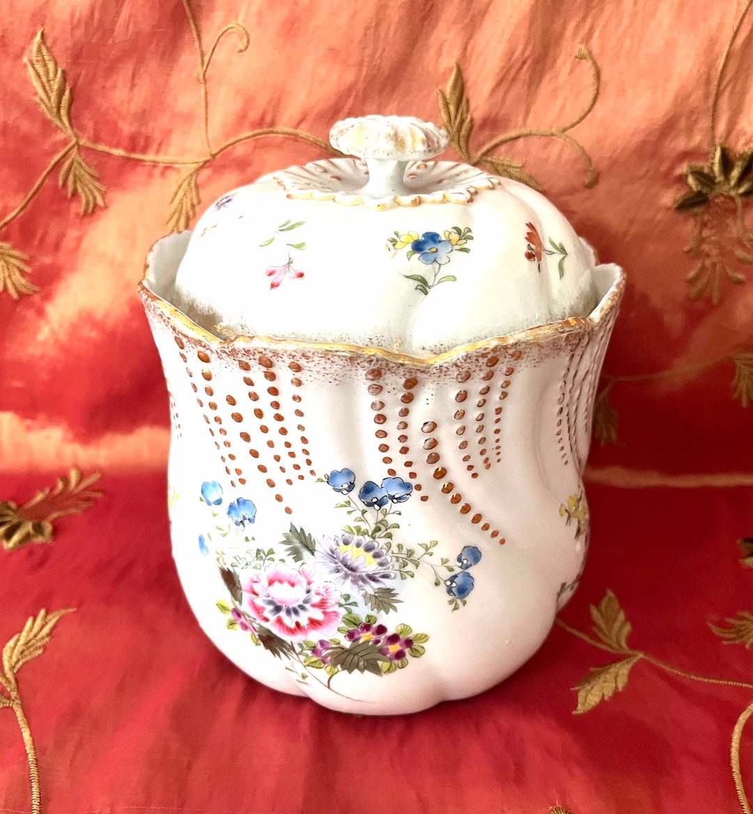 Antique Japanese Porcelain Jar With Lid - Etsy