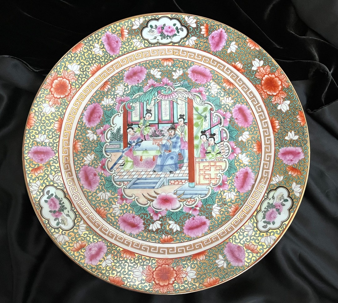 Rare! A Very Large Beautiful Old Chinese Export Plate - Etsy