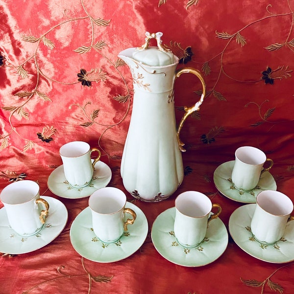 Limoges Chocolate Pot - Etsy