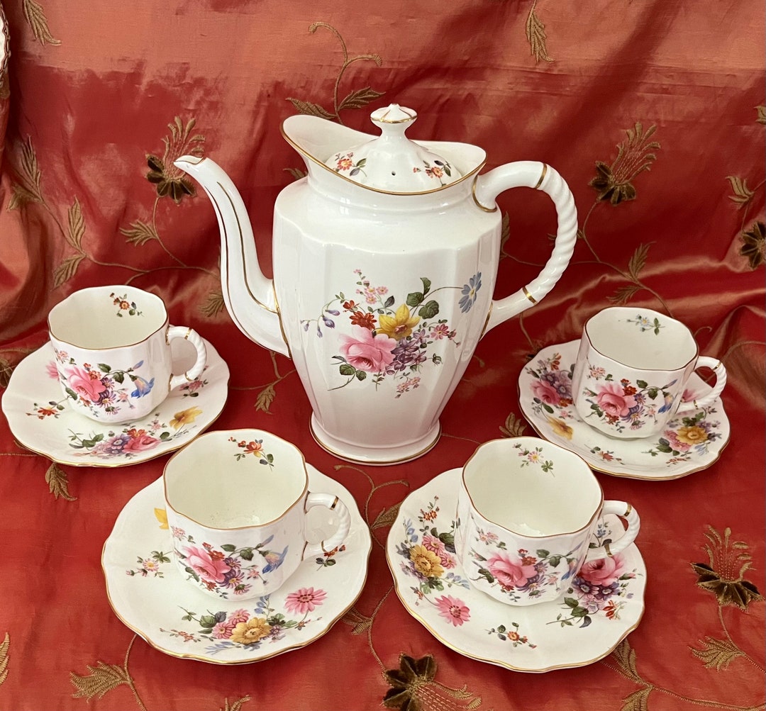 Elegant Vintage Royal Crown Derby Tea Set - Etsy