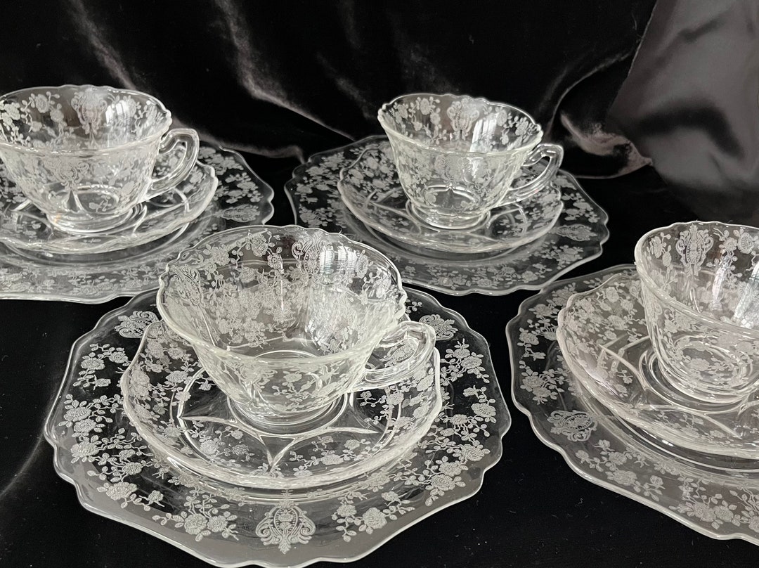 Rare! Rose Point Clear by CAMBRIDGE Champagne - Etsy