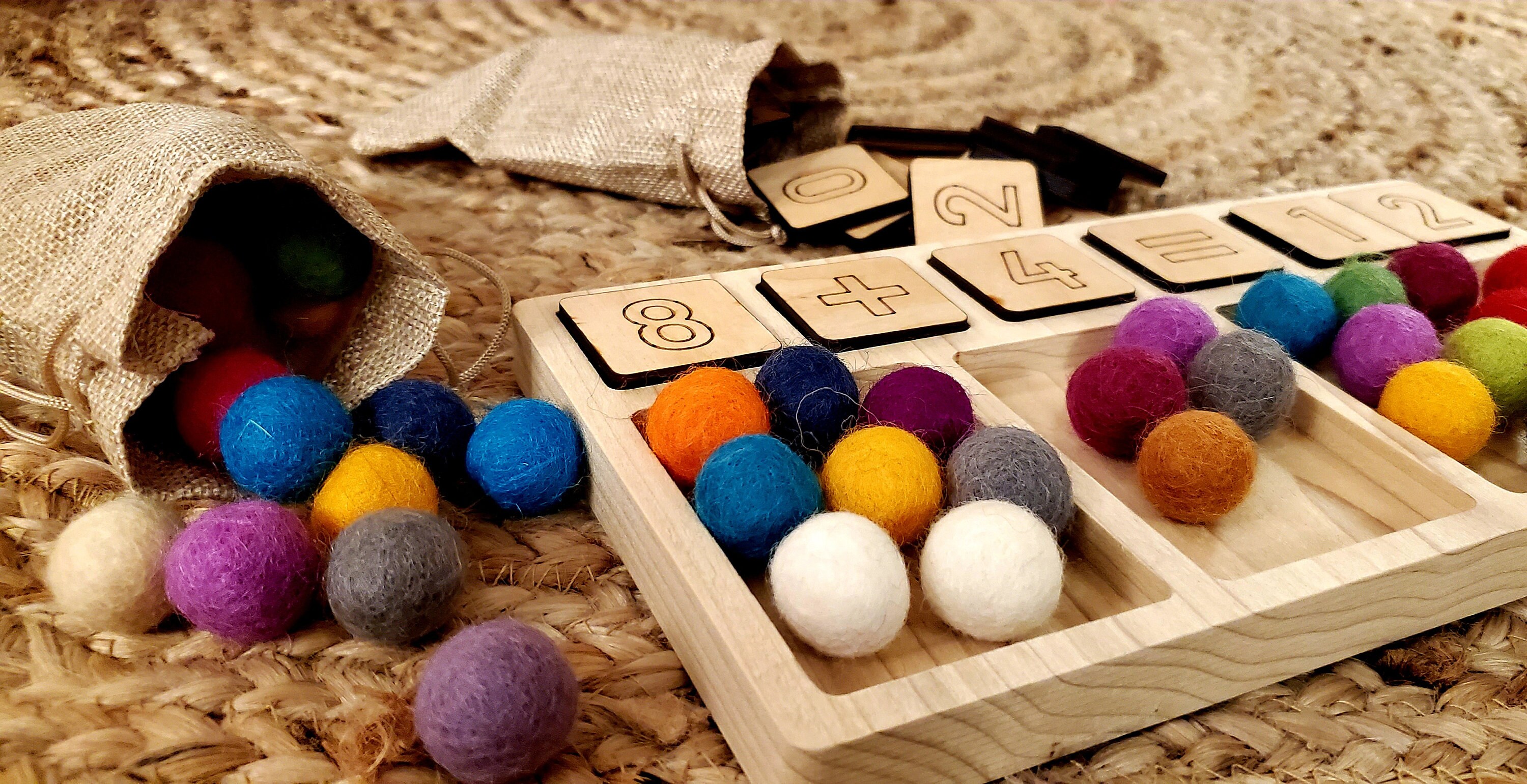 Montessori Counting Tray Home School Math Tool | Etsy