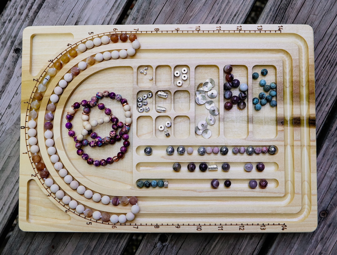 Wood Beading Design Board | Yoga Malas, Necklaces, Bracelets and ...