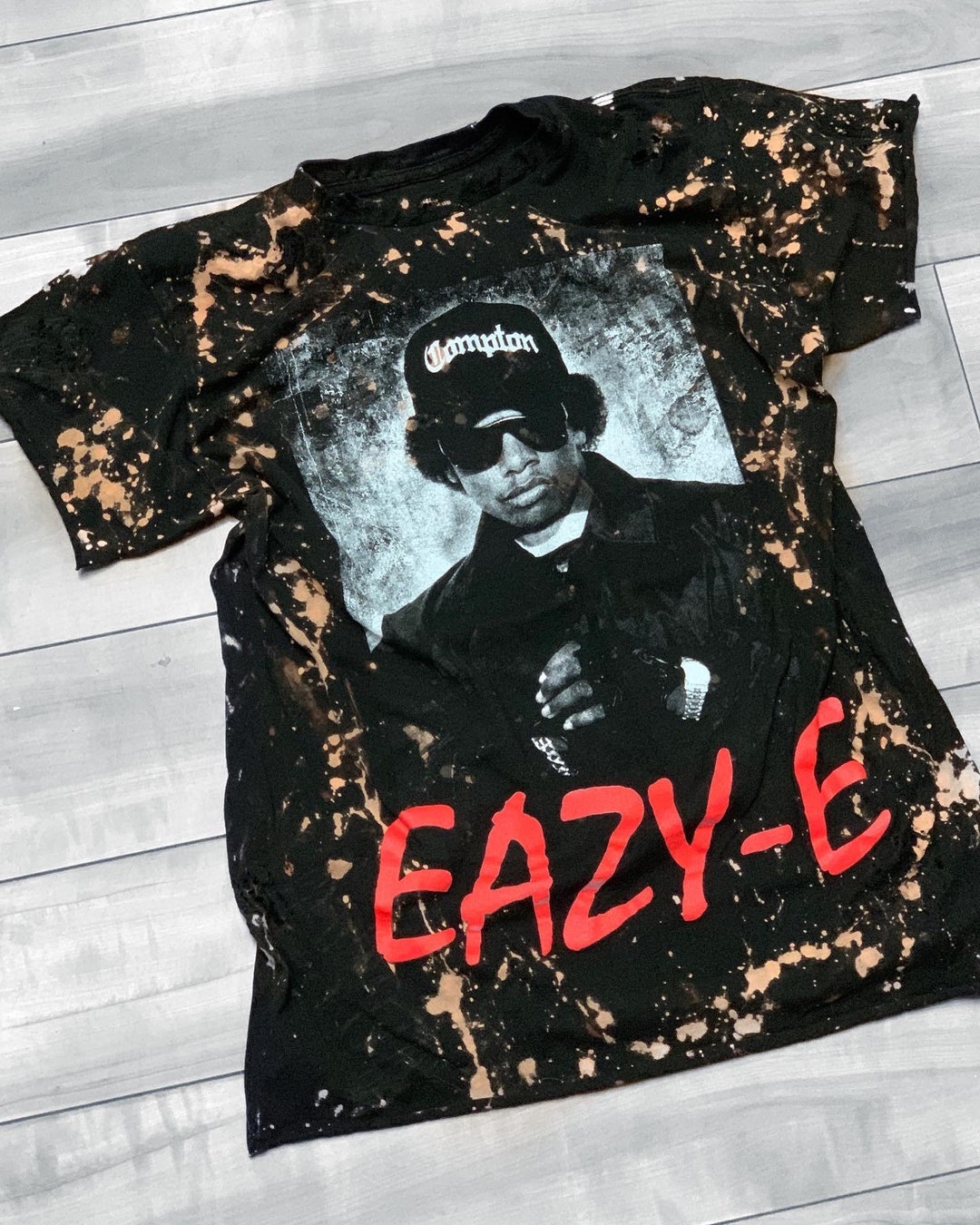 Eazy-e Vintage Inspired T-shirt Eazy E Shirt Acid Wash Band Tee Eazy-e ...