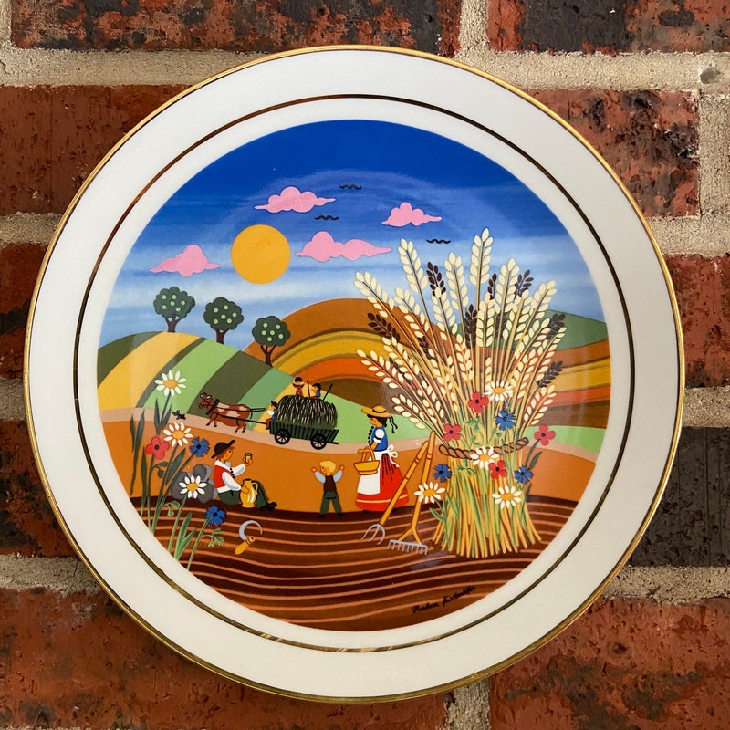 Four Seasons Plate - Etsy