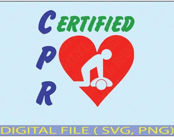 Cpr Certified Svg | Etsy