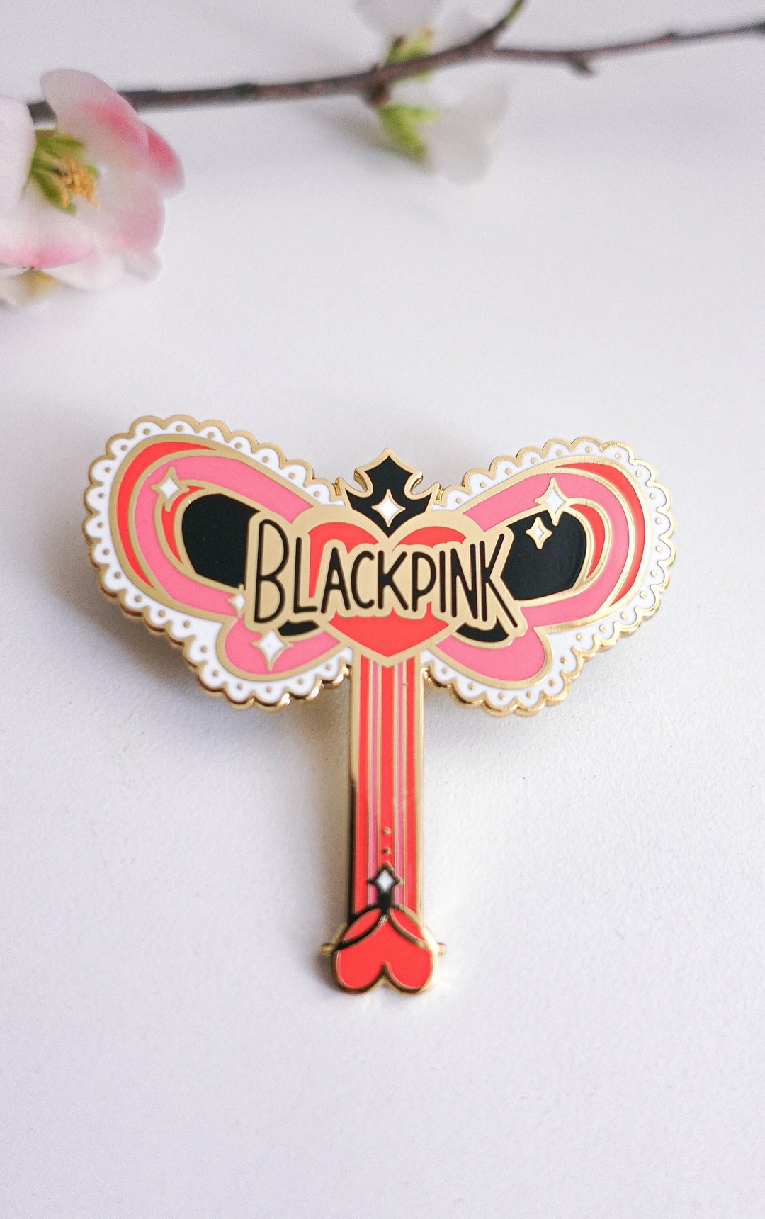 Kpop Black Pink Light Stick Enamel Pin - Etsy
