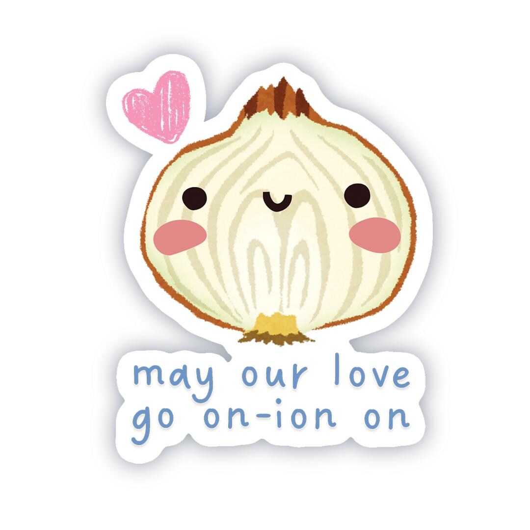 Onion Joke Sticker - Puns - Fun Sticker - Funny Stickers - Fun Meme - Etsy
