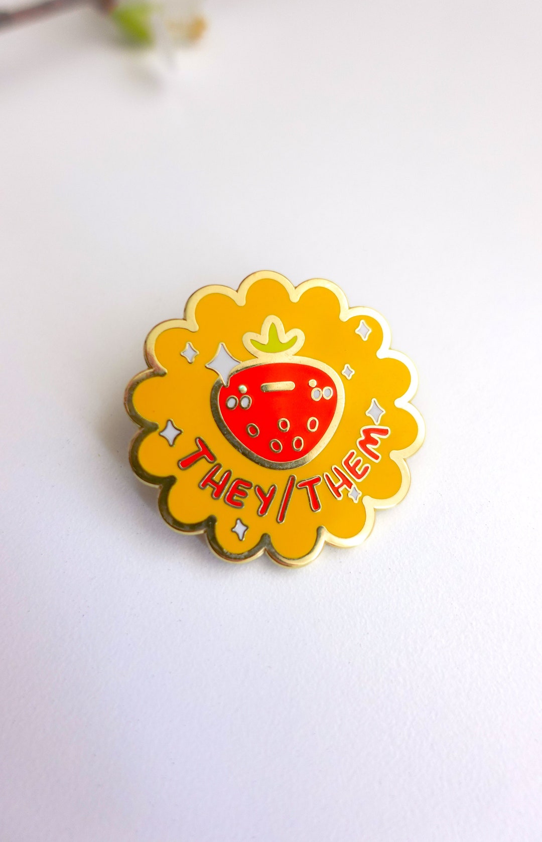 They Them Enamel Pin - LGBTQ - Pride - Rainbow - Etsy