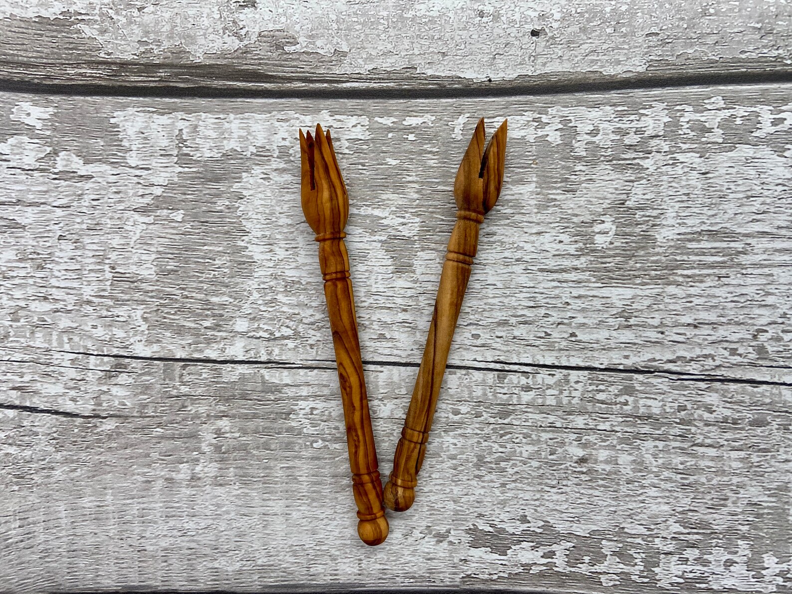 2 Pcs-wooden Olive Picks Forks Set pickles Olives Picking - Etsy UK