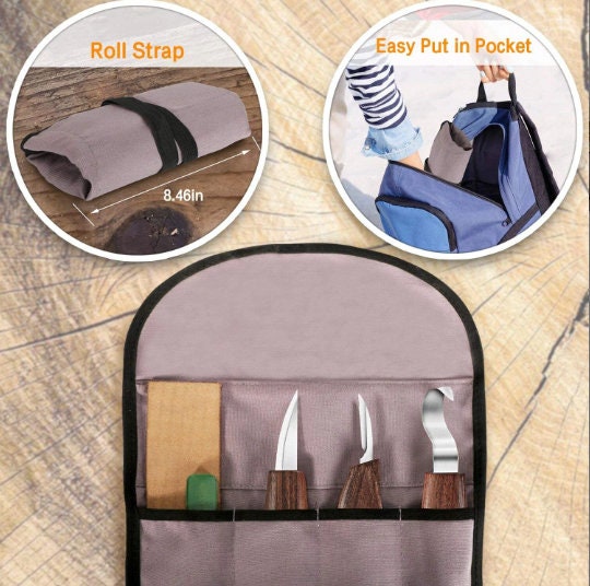 7 Piece Hand Wood Carving Chisel Set Professional Woodworking Tools Kit ...