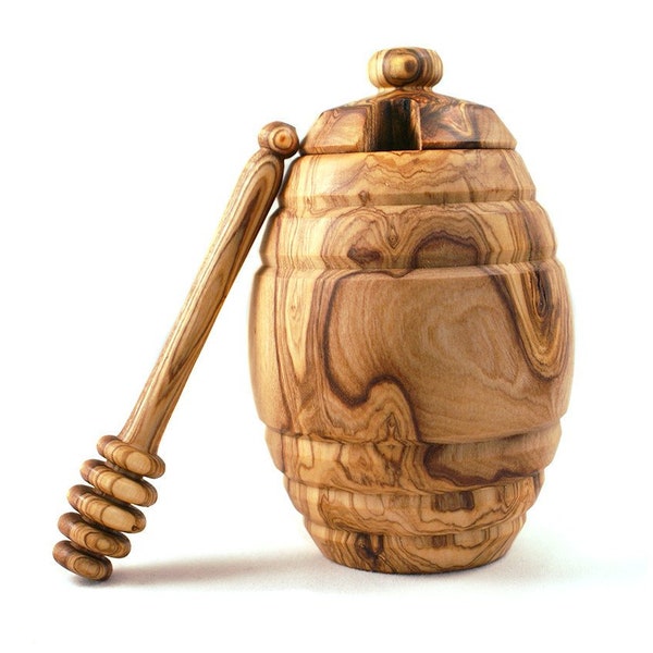 Wooden Honey Pot - Etsy