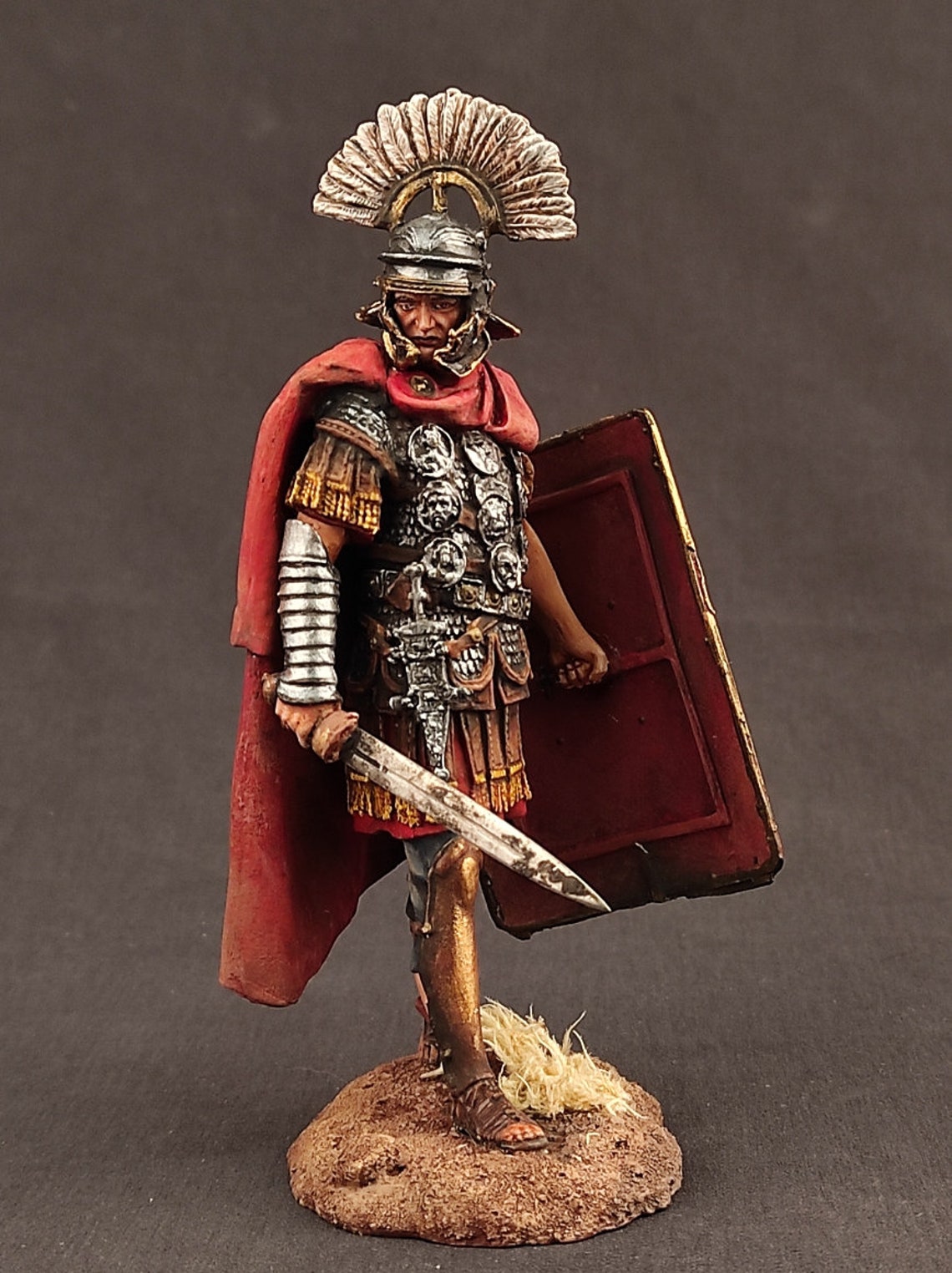 TIN TOY SOLDIERS. 90mm.Roman centurion. Painted | Etsy