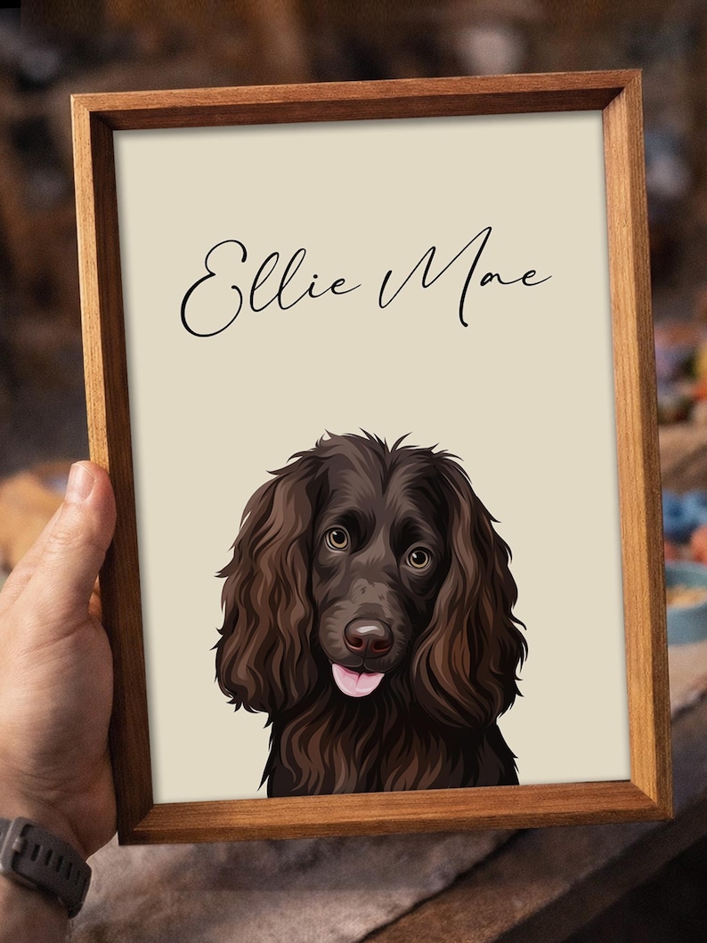 Custom Pet Portrait From Photo - Personalized Dog Vector Art - Pet ...