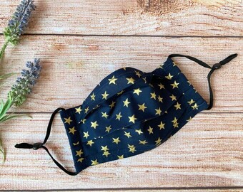 Gold Star Mask - Etsy