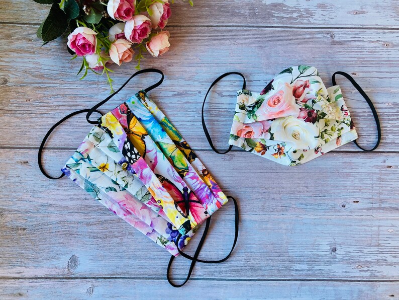 Single Layer Cotton Spring Face Mask 1 Layer Cotton Face Mask - Etsy