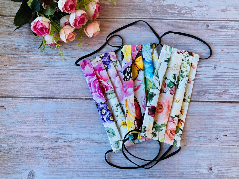 Single Layer Cotton Spring Face Mask 1 Layer Cotton Face Mask - Etsy