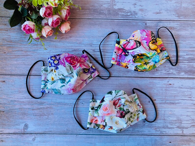 Single Layer Cotton Spring Face Mask 1 Layer Cotton Face Mask - Etsy