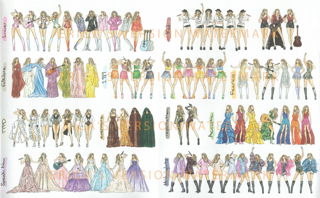 Eras Tour Outfit Digital File for Printing - Etsy