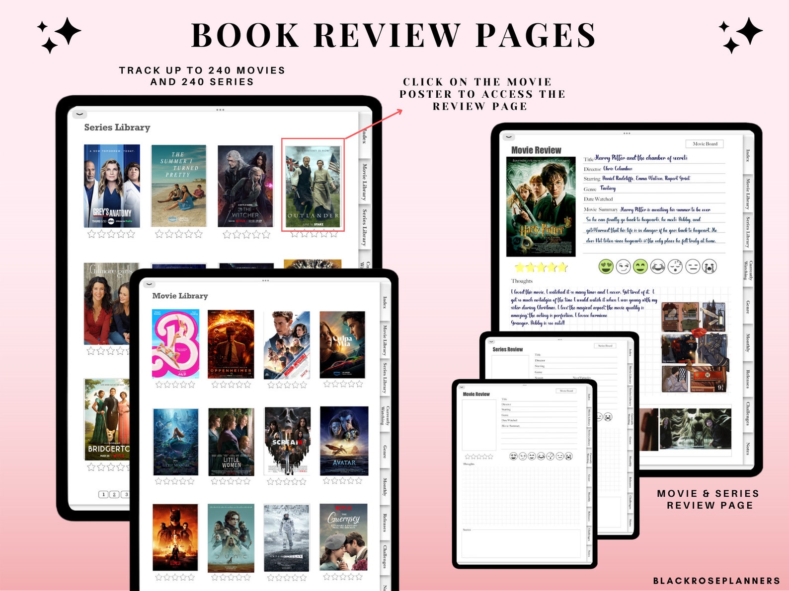 Digital Movie Journal, Movie Tracker, Digital Tv Series Journal, Tv ...