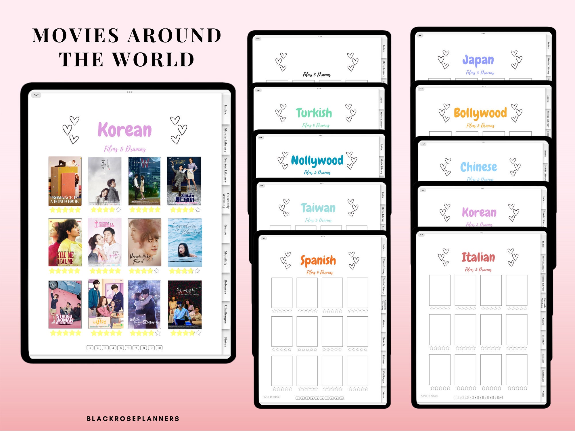 Digital Movie Journal, Movie Tracker, Digital Tv Series Journal, Tv ...