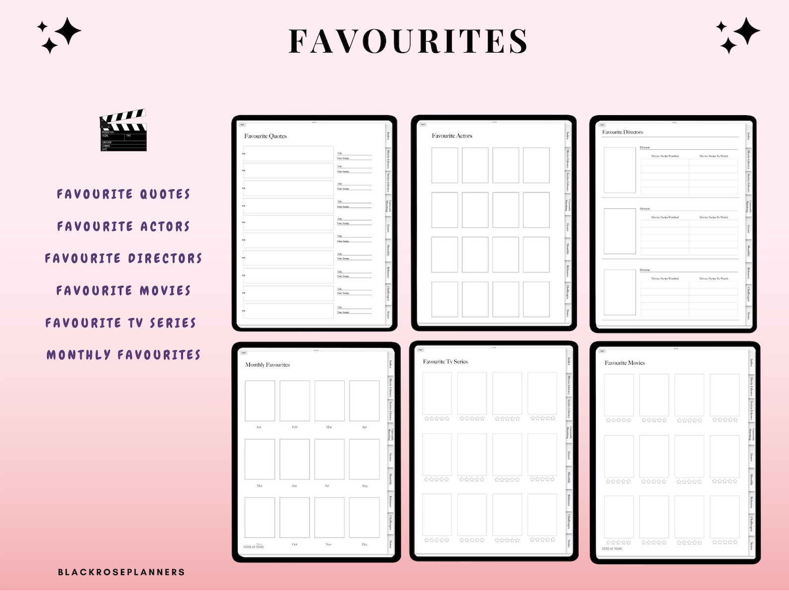Digital Movie Journal, Movie Tracker, Digital Tv Series Journal, Tv ...