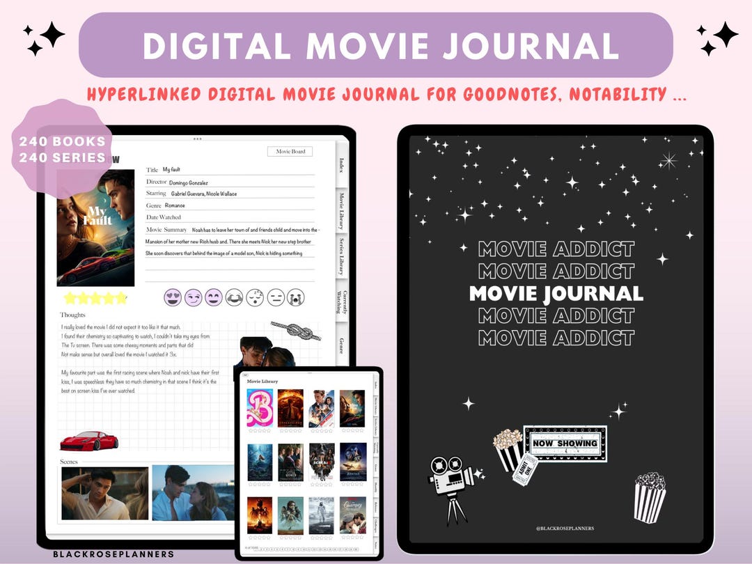 Digital Movie Journal, Movie Tracker, Digital Tv Series Journal, Tv ...
