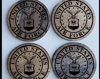 Air Force Drink Coaster - Etsy
