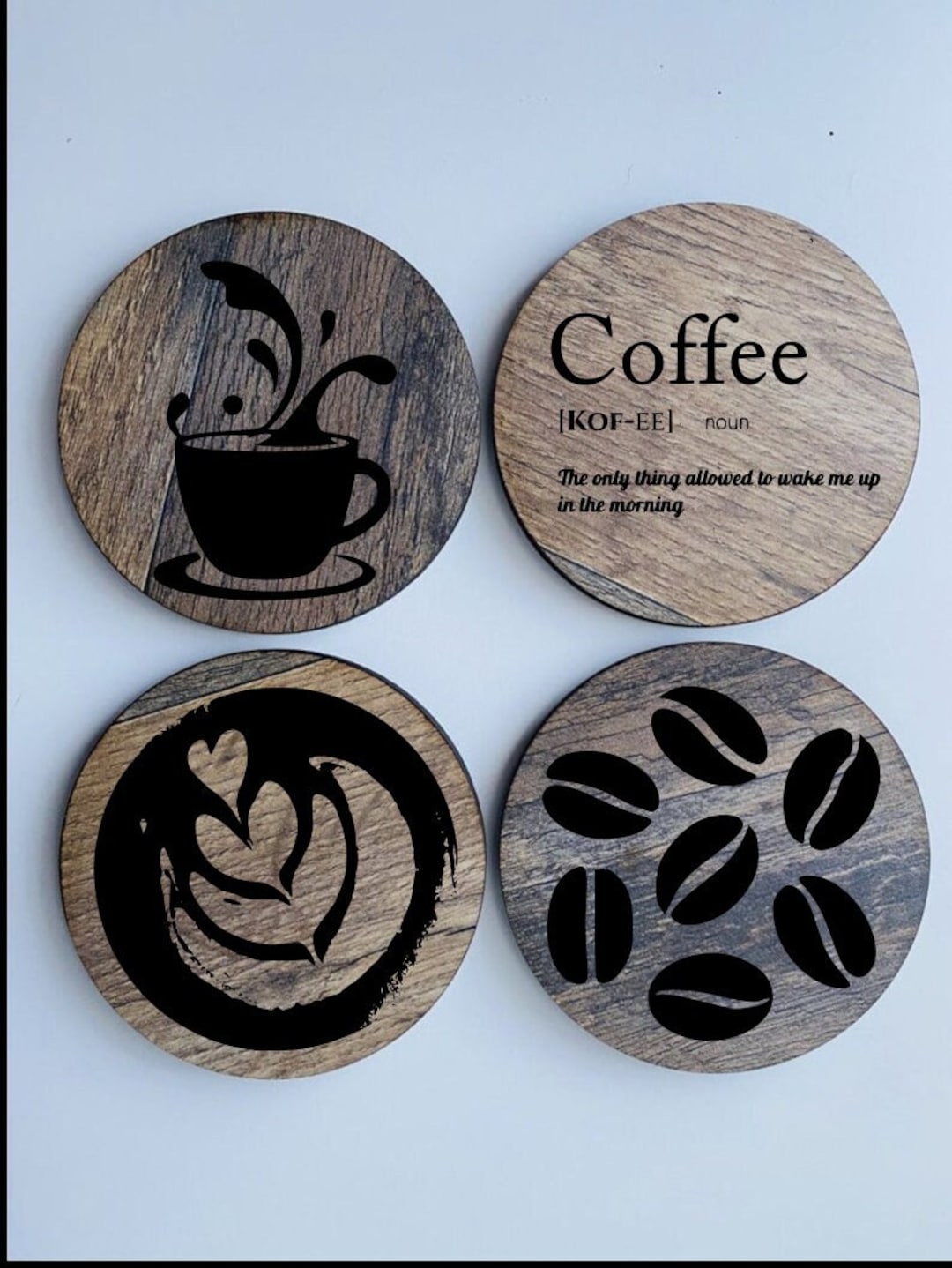 Coffee Coaster Set - Etsy