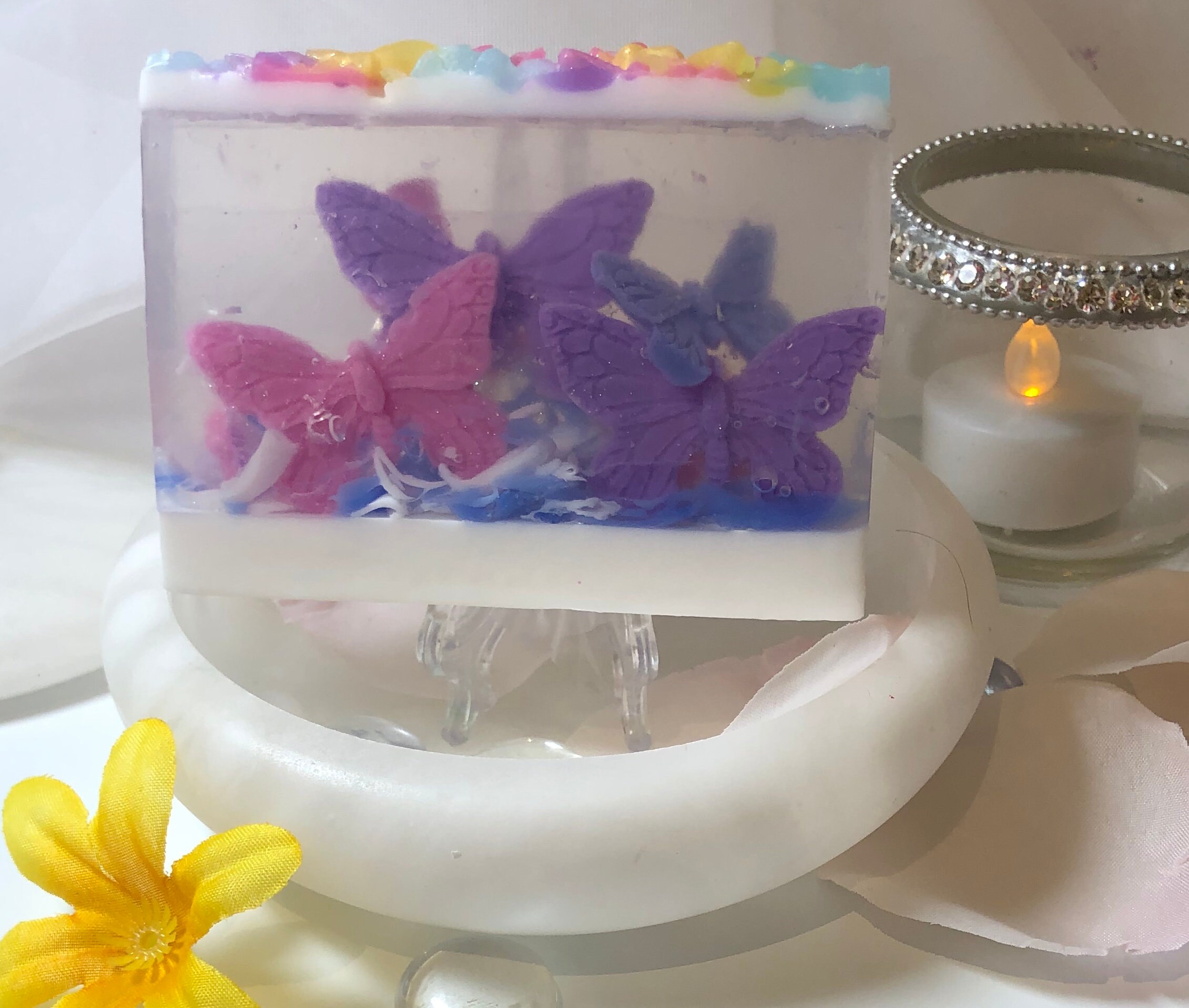 Handmade Natural Butterflies Soap Gift Set , Handcrafted Decorative ...