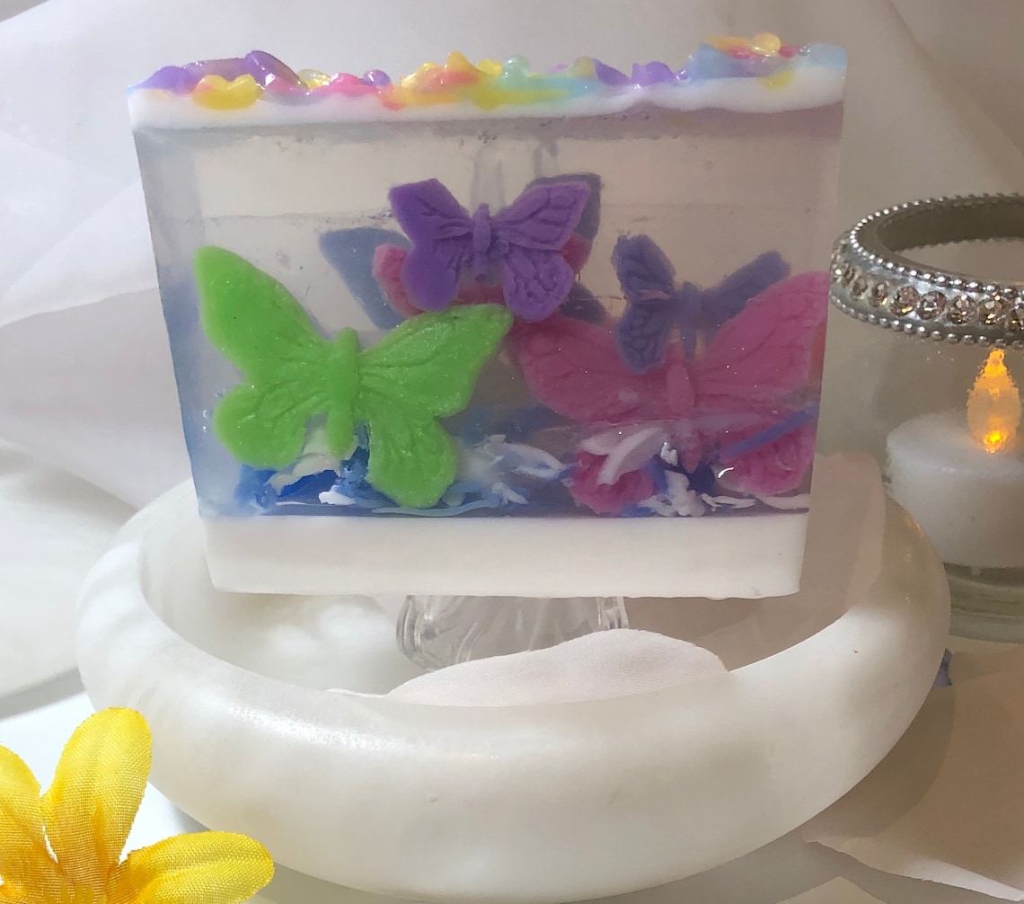 Handmade Natural Butterflies Soap Gift Set , Handcrafted Decorative ...