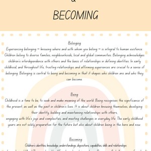 Boho Rainbow EYLF V2.0 Introductory Posters - Etsy