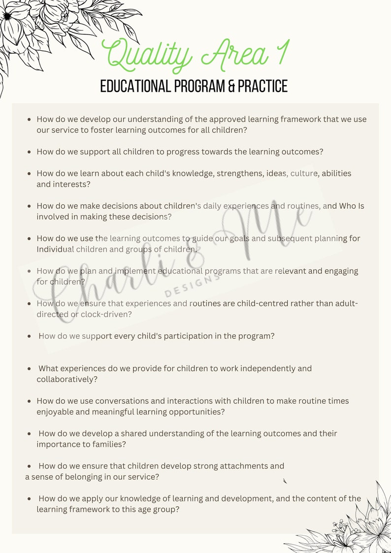 EYLF Critical Reflection Journal - Etsy Australia