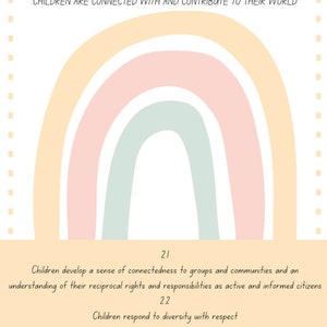 Boho Rainbow EYLF V2.0 Introductory Posters - Etsy