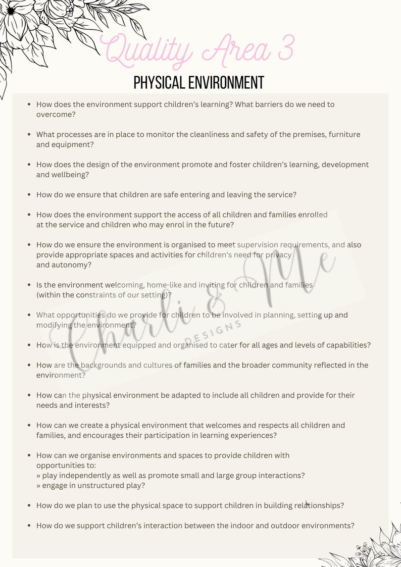 EYLF Critical Reflection Journal - Etsy Australia