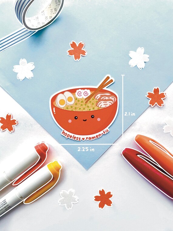 Paper Paper & Party Supplies cute Asian snack stickers ramen lover ...