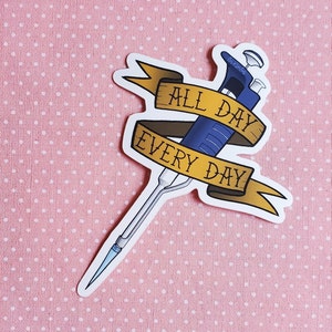 Pipette All Day Every Day Vinyl Sticker Vinyl Science | Etsy