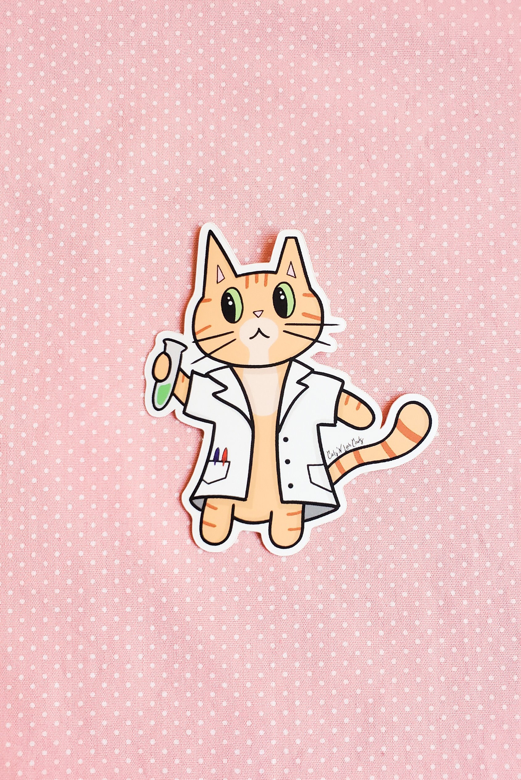 The Cat Pack Vinyl Sticker Science Sticker Cat Sticker Cat | Etsy