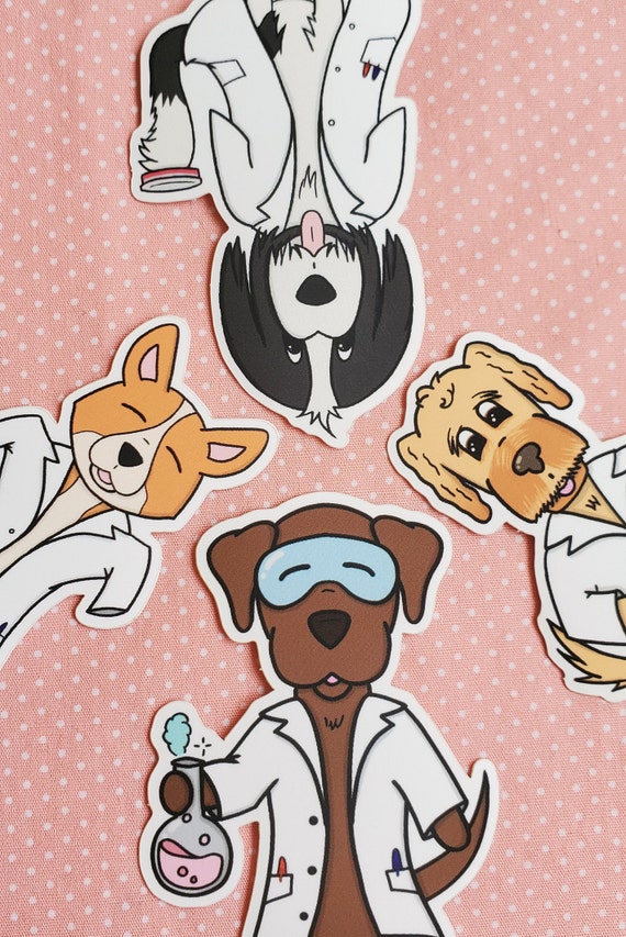 The Dog Pack Vinyl Sticker Science Sticker Geekery Science | Etsy