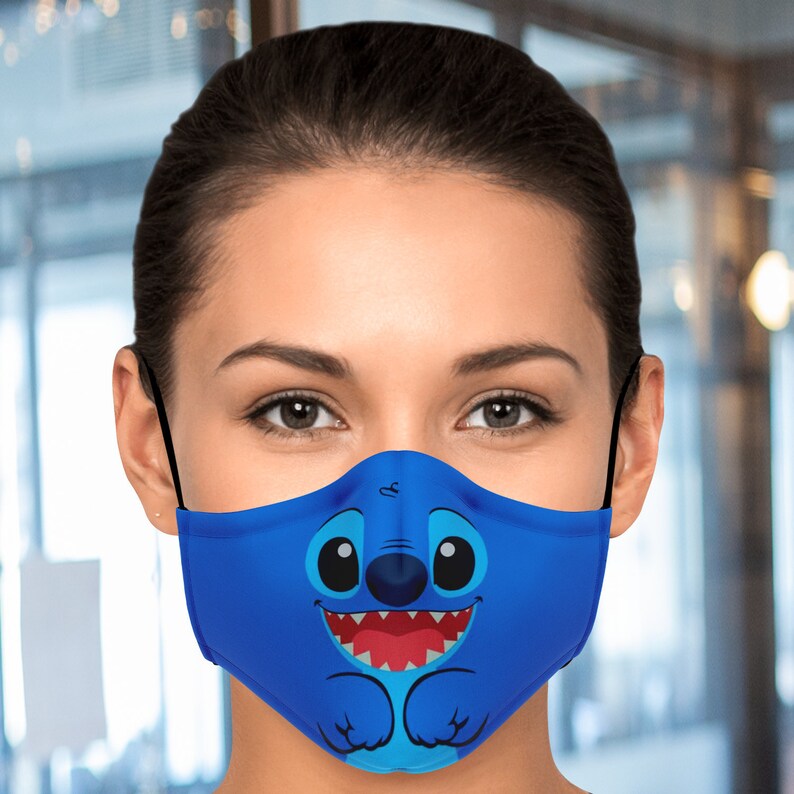 Stitch Face Mask With Filter Unisex Face Mask With - Etsy