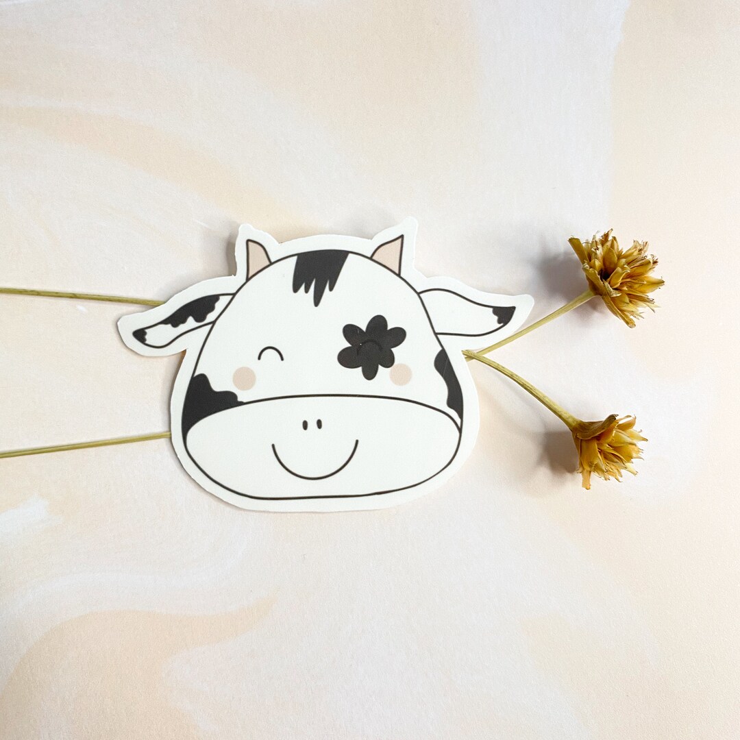 Cow Sticker Cute Sticker Sticker Packs Laptop Stickers - Etsy