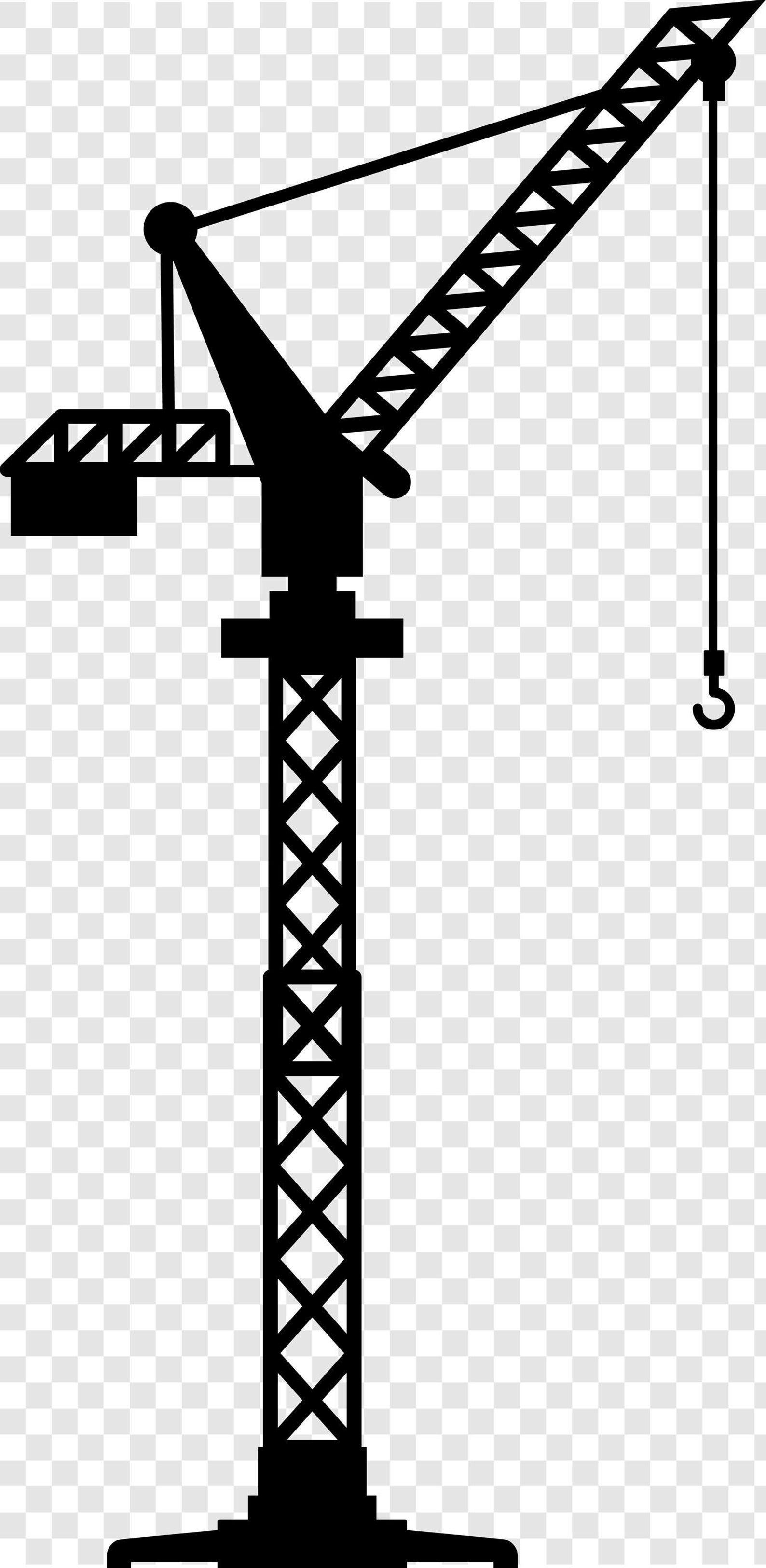 Luffing Jib Crane PNG, Glowforge Cricut & Silhouette, Clipart, Digital ...