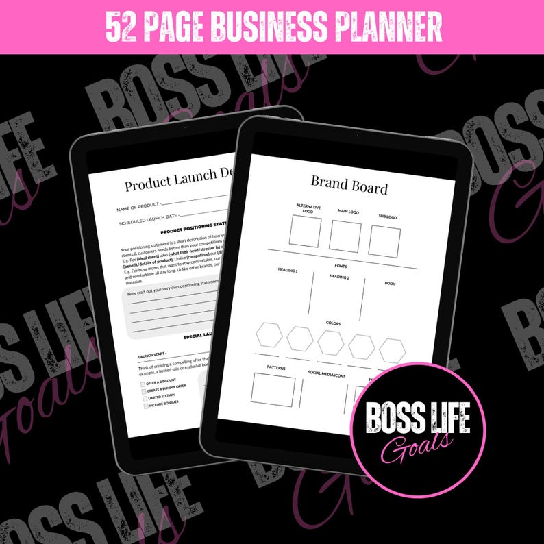 Business Planner Goal Setting Inventory Tracking & Productivity ...
