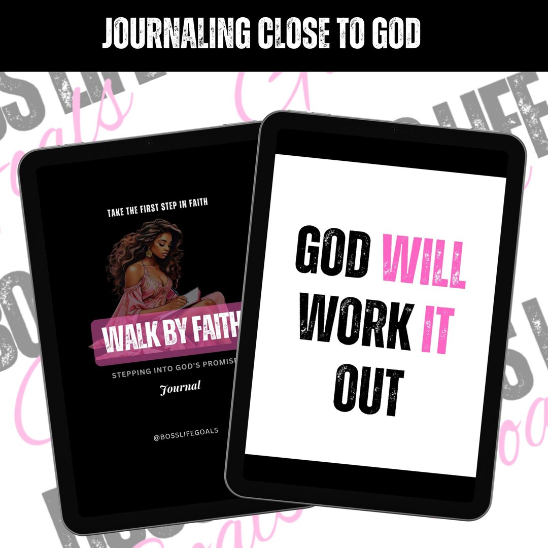 Walk by Faith Journal Digital Download Inspirational Christian Planner ...