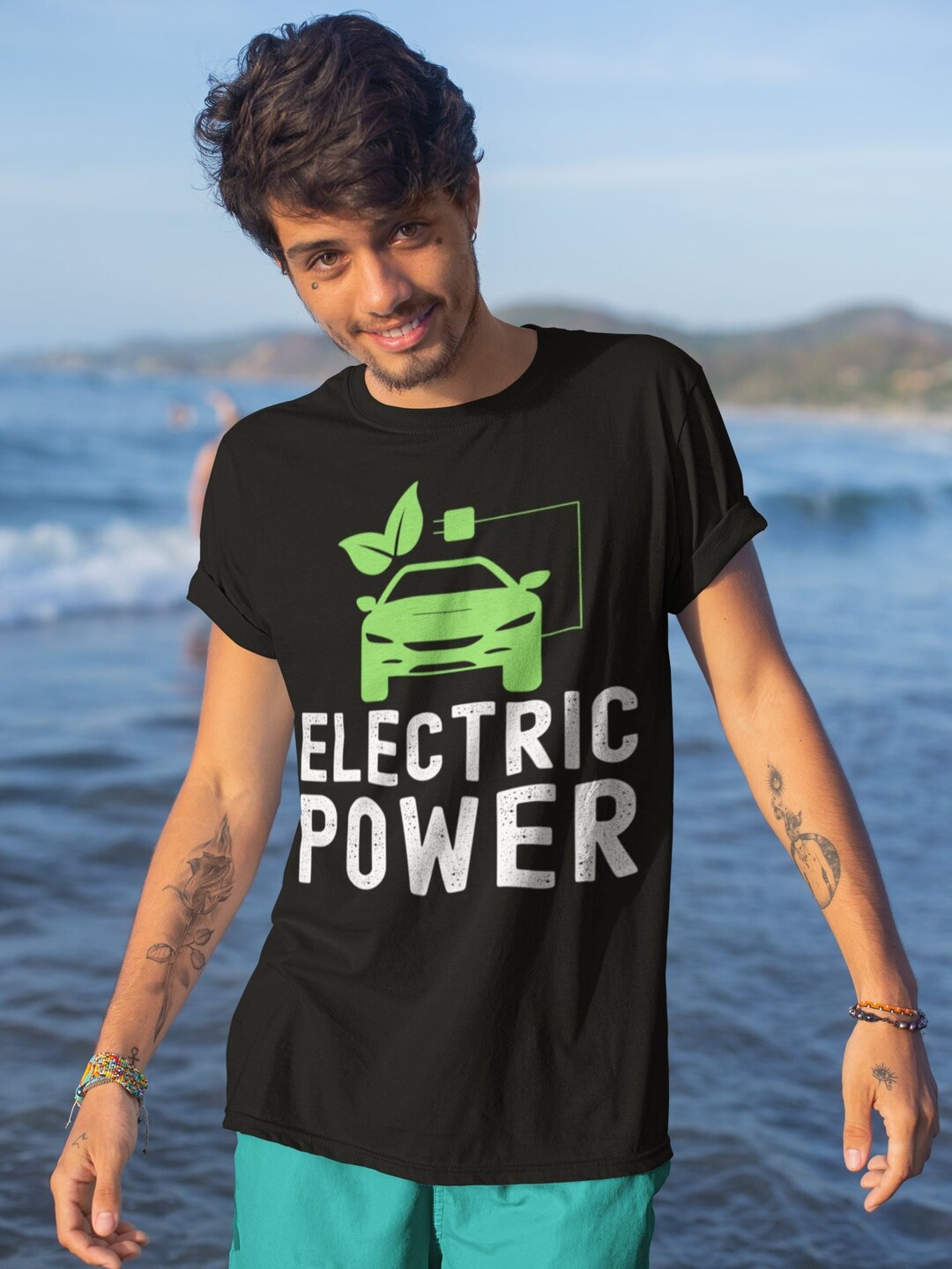 Electric Power Shirt, EV Life, EV Driver T-shirt, Funny Electric ...