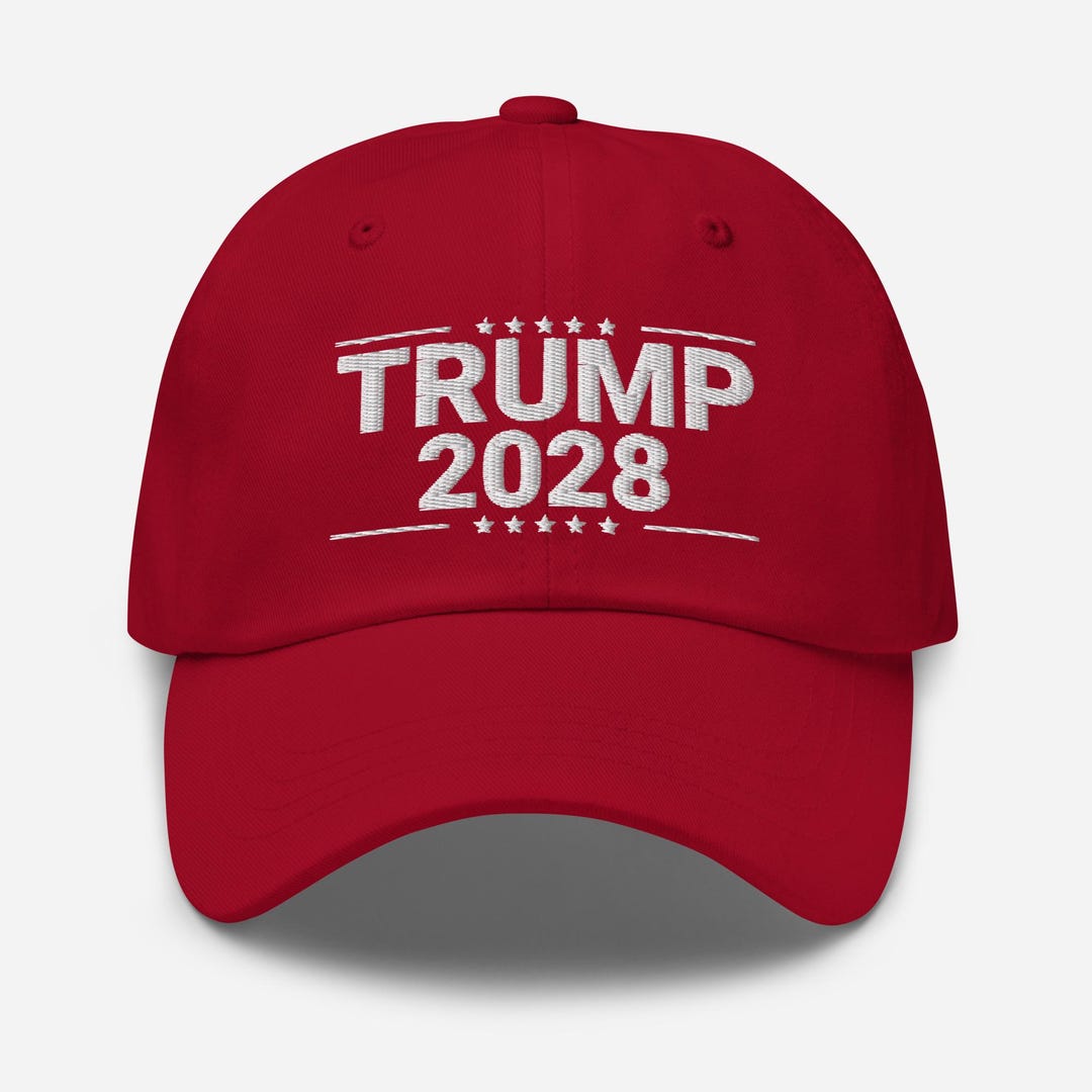 Trump 2028 Hat Embroidered Red MAGA Cap Support Trump Cap Trump 2028 ...